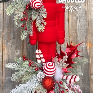 Christmas Centerpiece, Christmas Nutcracker Centerpiece, Flocked ...