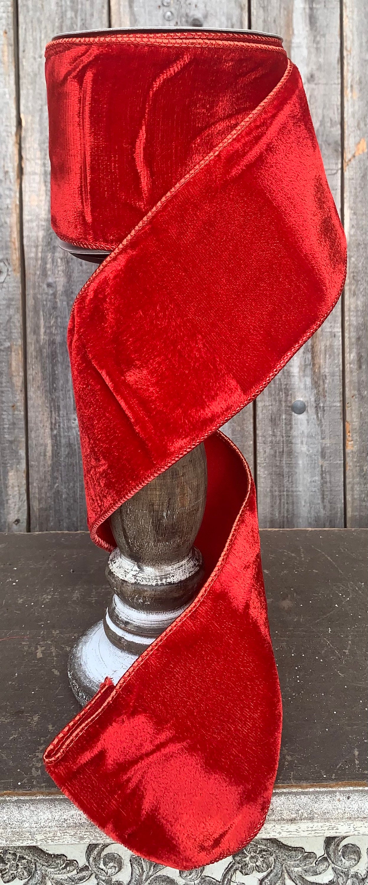 10 yards, Christmas Ribbon, 4 Inches Christmas Ribbon, Wired Ribbon ... 10 yards, Christmas Ribbon, 4 Inches Christmas Ribbon, Wired Ribbon ...