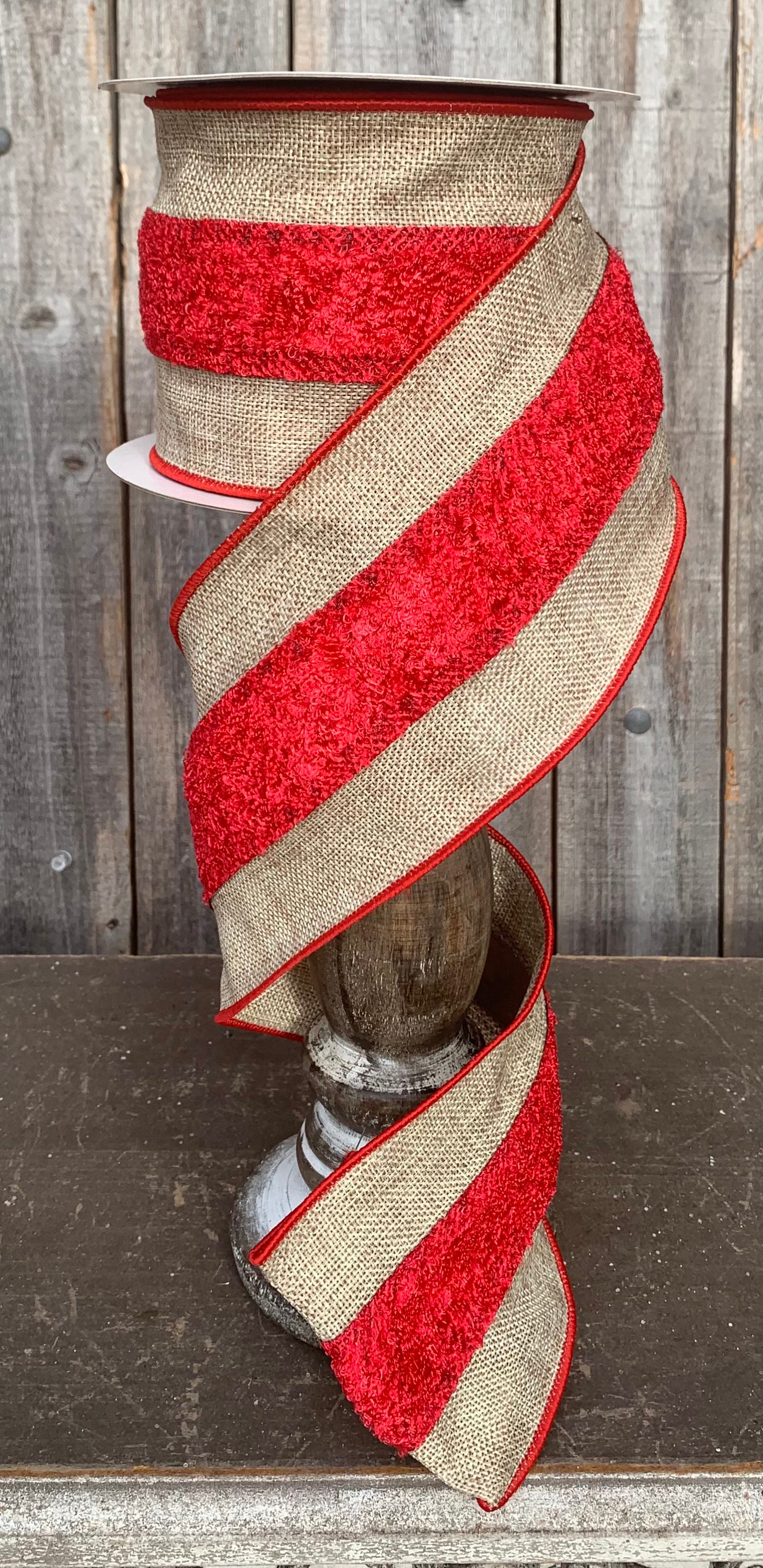 10 yards, Christmas Ribbon, 4 Inches Christmas Ribbon, Wired Ribbon ... 10 yards, Christmas Ribbon, 4 Inches Christmas Ribbon, Wired Ribbon ...