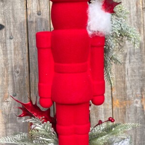 Christmas Centerpiece, Christmas Nutcracker Centerpiece, Flocked ...