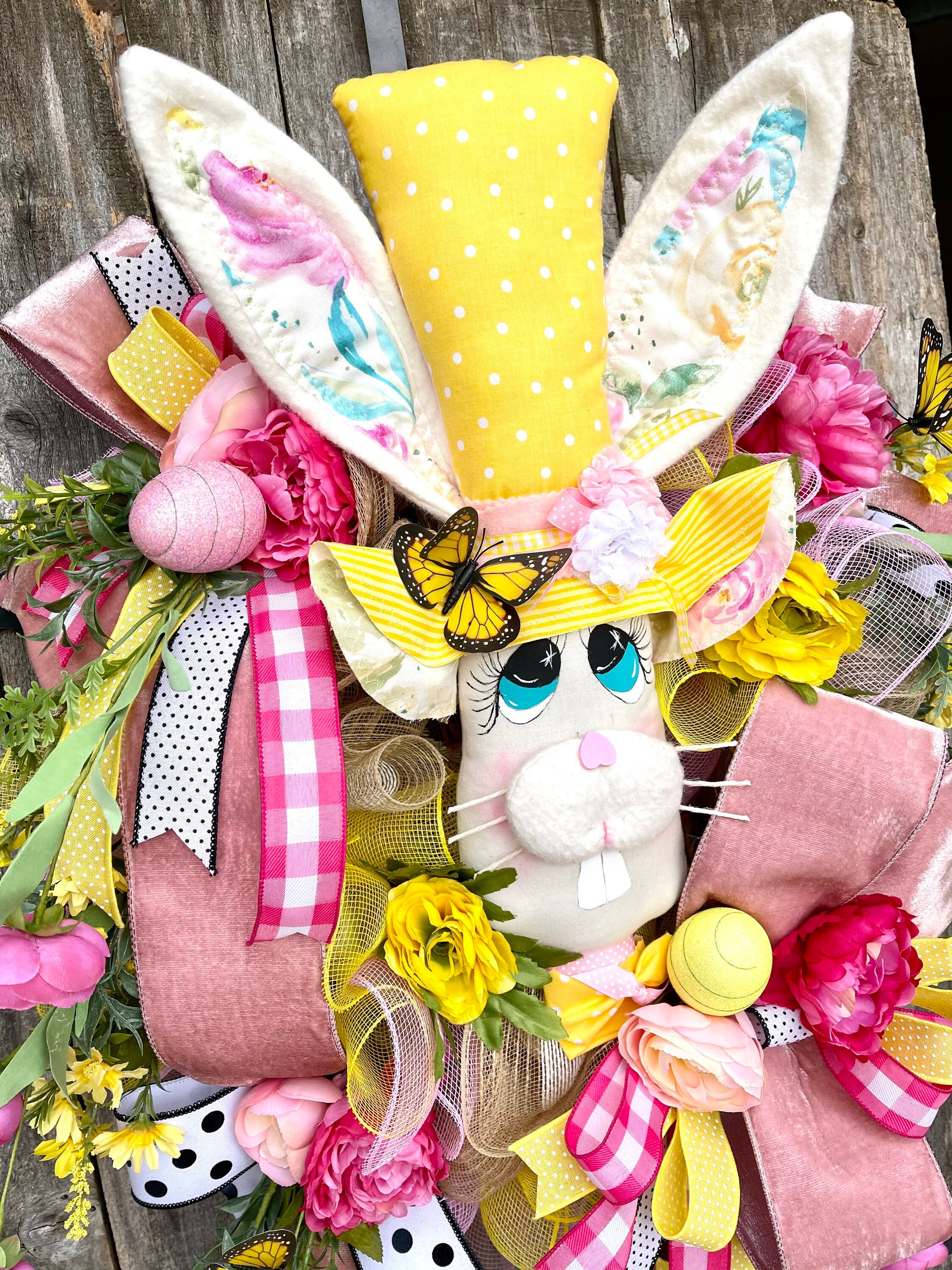 Easter Wreath, Easter Bunny Wreath, Spring Bunny Wreath, Easter Decor ...