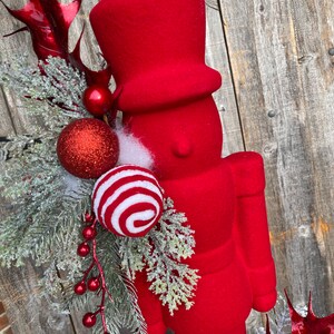 Christmas Centerpiece, Christmas Nutcracker Centerpiece, Flocked ...