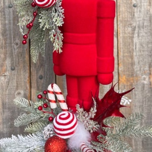 Christmas Centerpiece, Christmas Nutcracker Centerpiece, Flocked ...