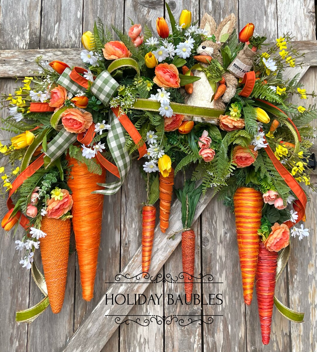 Easter Swag, Easter Bunny Arch Swag, Easter Wreath, Peter Rabbit Wreath ...