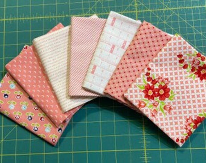 Moda Fabric - Fat Quarter Bundle - Lighthearted by Camille Roskelley - Florals - Set of 6 - Etsy