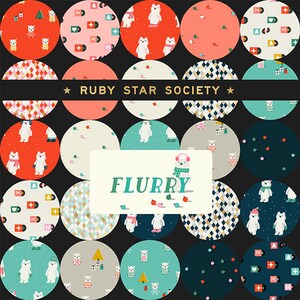 Moda Fabric Precuts Charm Pack Flurry by Ruby Star Society - Etsy