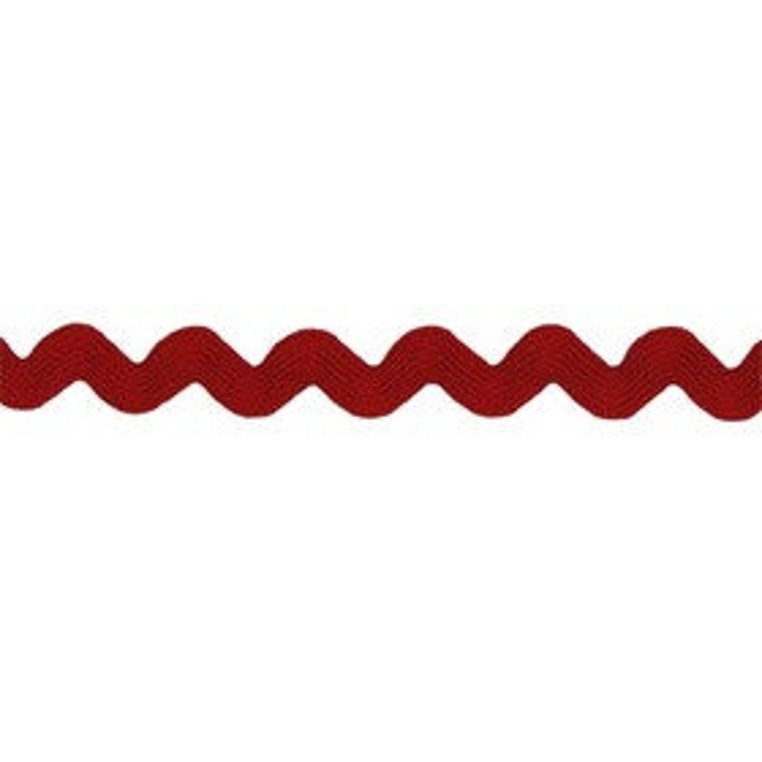Riley Blake Designs - 3/4" Ric Rac - Red - Etsy