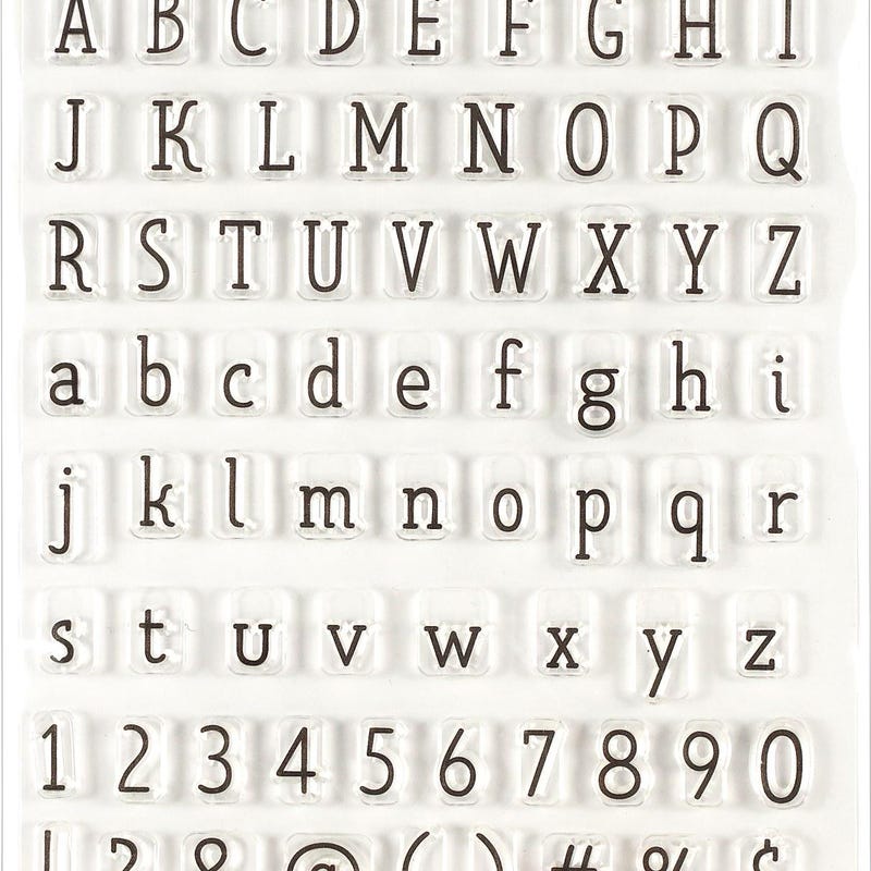Clear Alphabet Stamps - Etsy