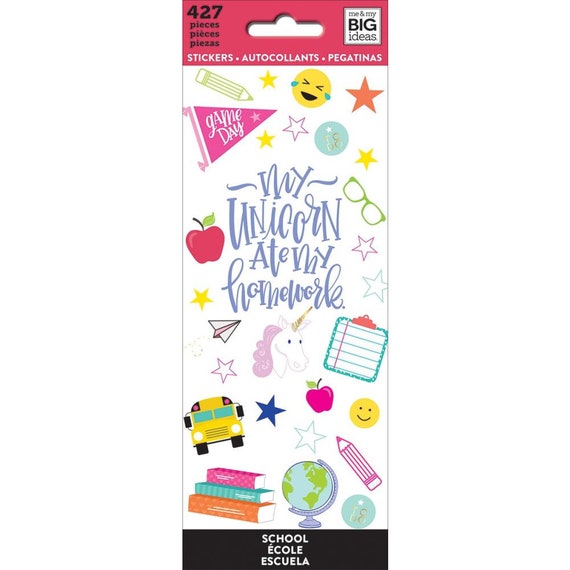 Me and My Big Ideas the Happy Planner Stickers School - Etsy