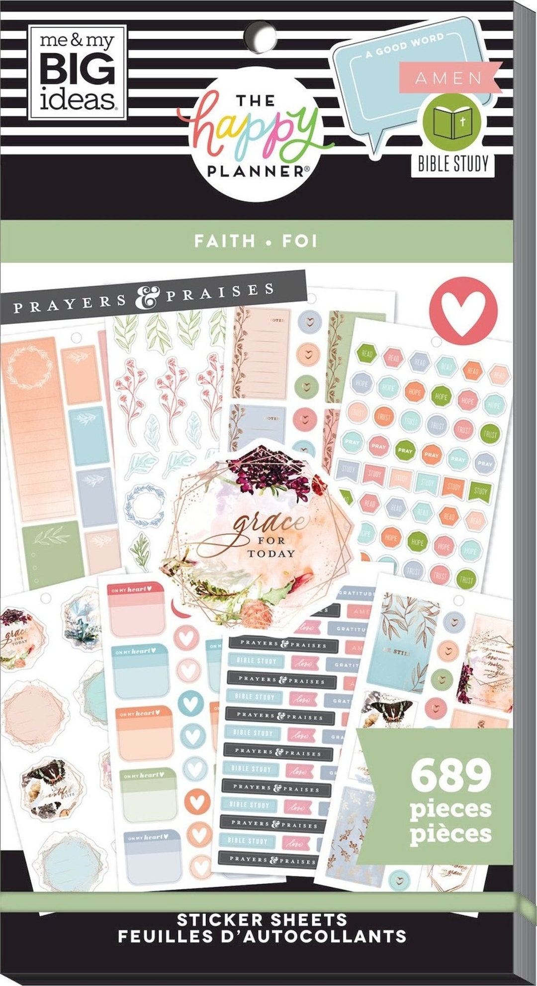 The Happy Planner - Me and My Big Ideas - Value Pack Stickers - Faith ...