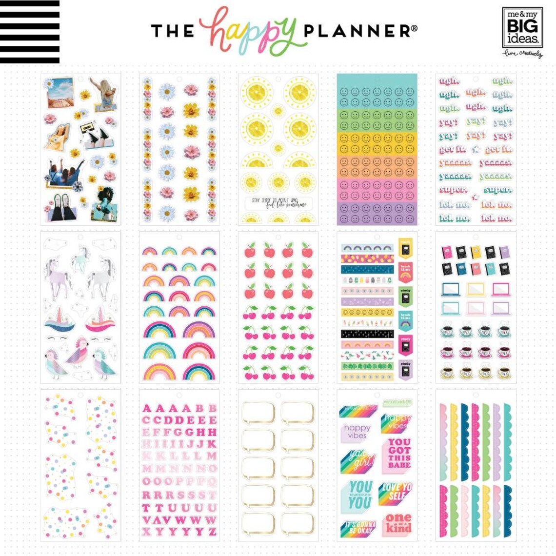 Me and My Big Ideas - the Happy Planner - Value Pack Stickers - Student ...