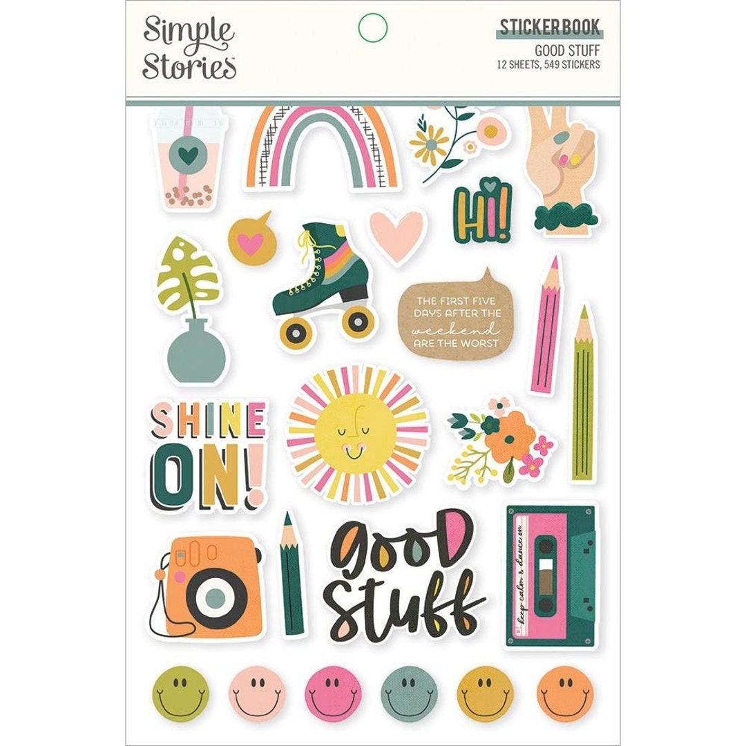 Carpe Diem - Simple Stories - A5 Sticker Book - Good Stuff - Etsy