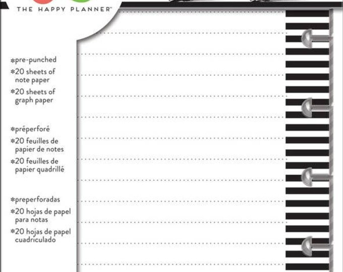 The Happy Planner Me and My Big Ideas Note & Graph Paper - Etsy