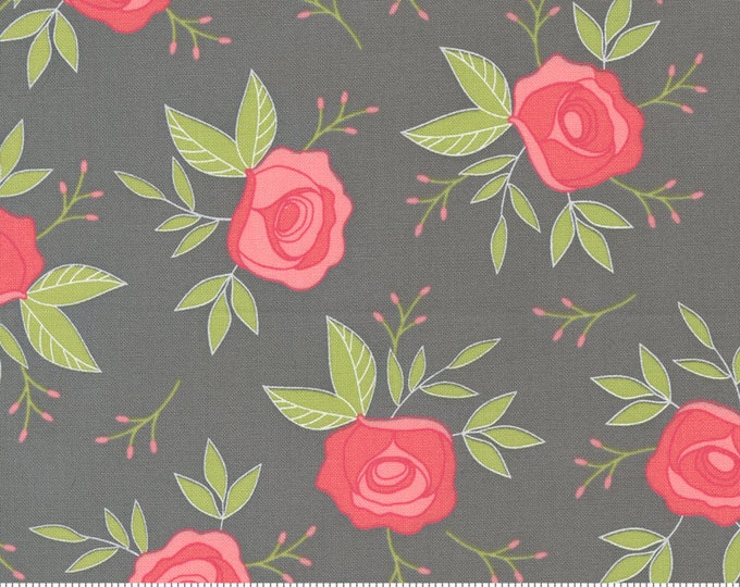 Moda Fabric - Beautiful Day - Corey Yoder - Wild Rose Floral Rose ...