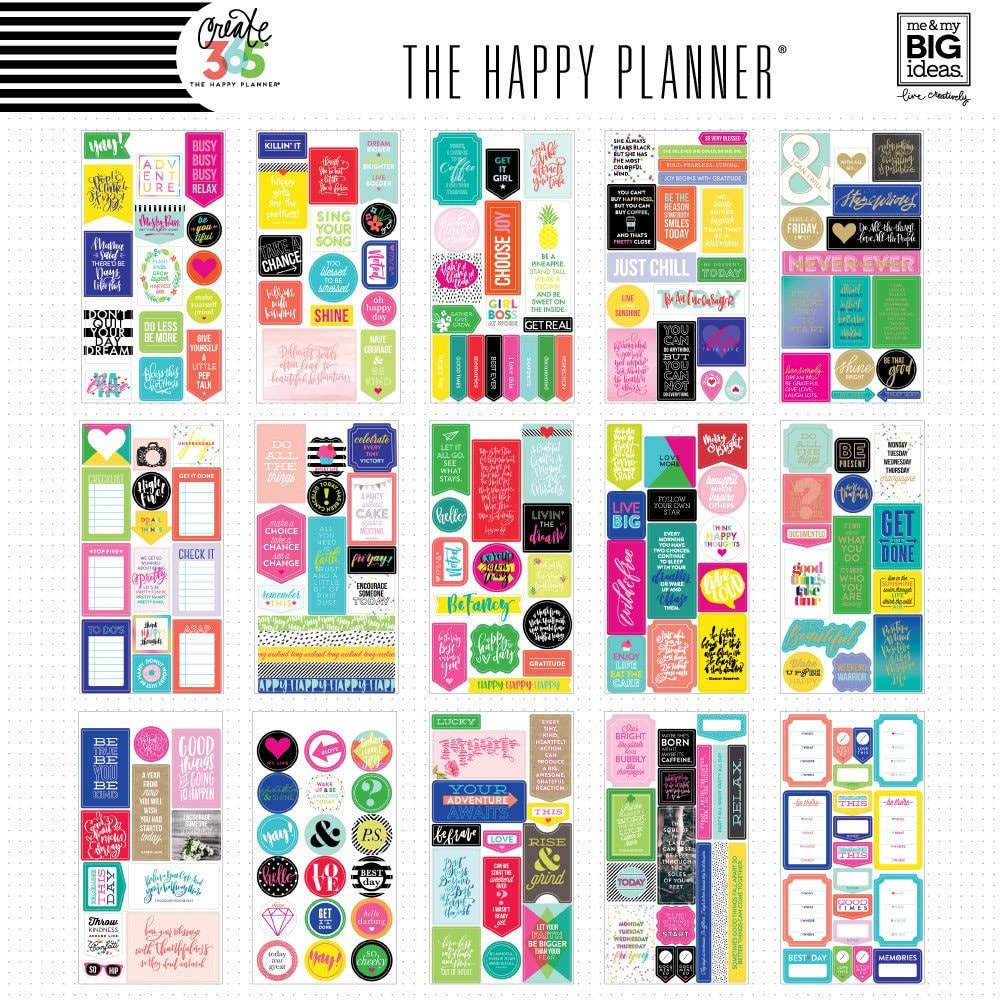 The Happy Planner Me and My Big Ideas Value Pack Stickers - Etsy