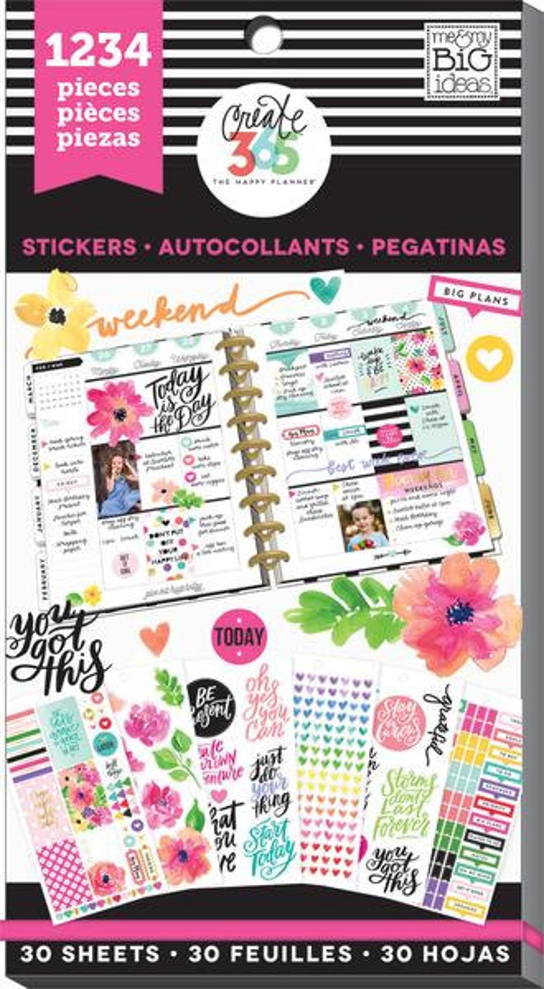 The Happy Planner - Me and My Big Ideas - Value Pack Stickers - Today ...