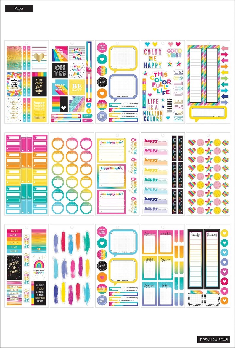 The Happy Planner - Me and My Big Ideas - Value Pack Stickers - Classic ...