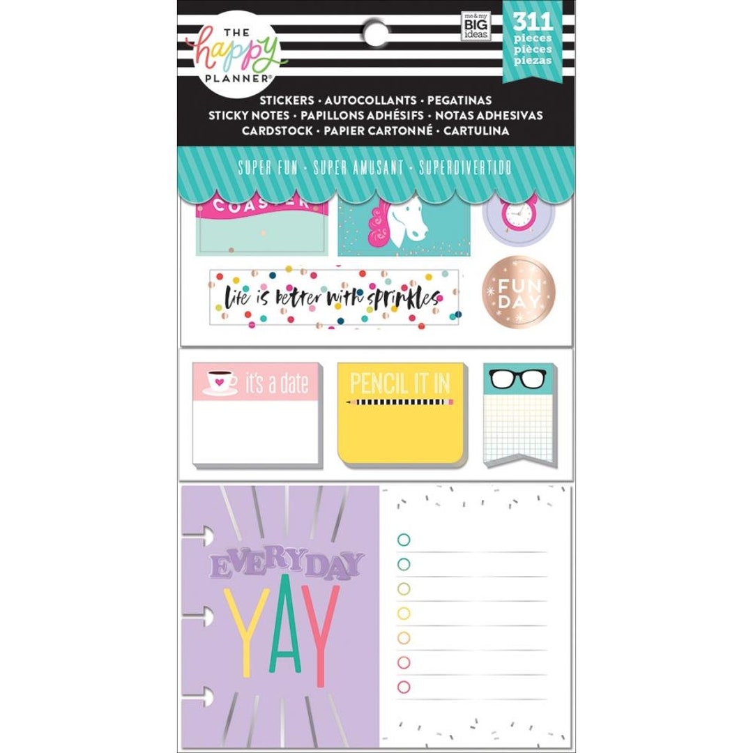 Me and My Big Ideas - the Happy Planner - Note Cards & Sticky Note ...