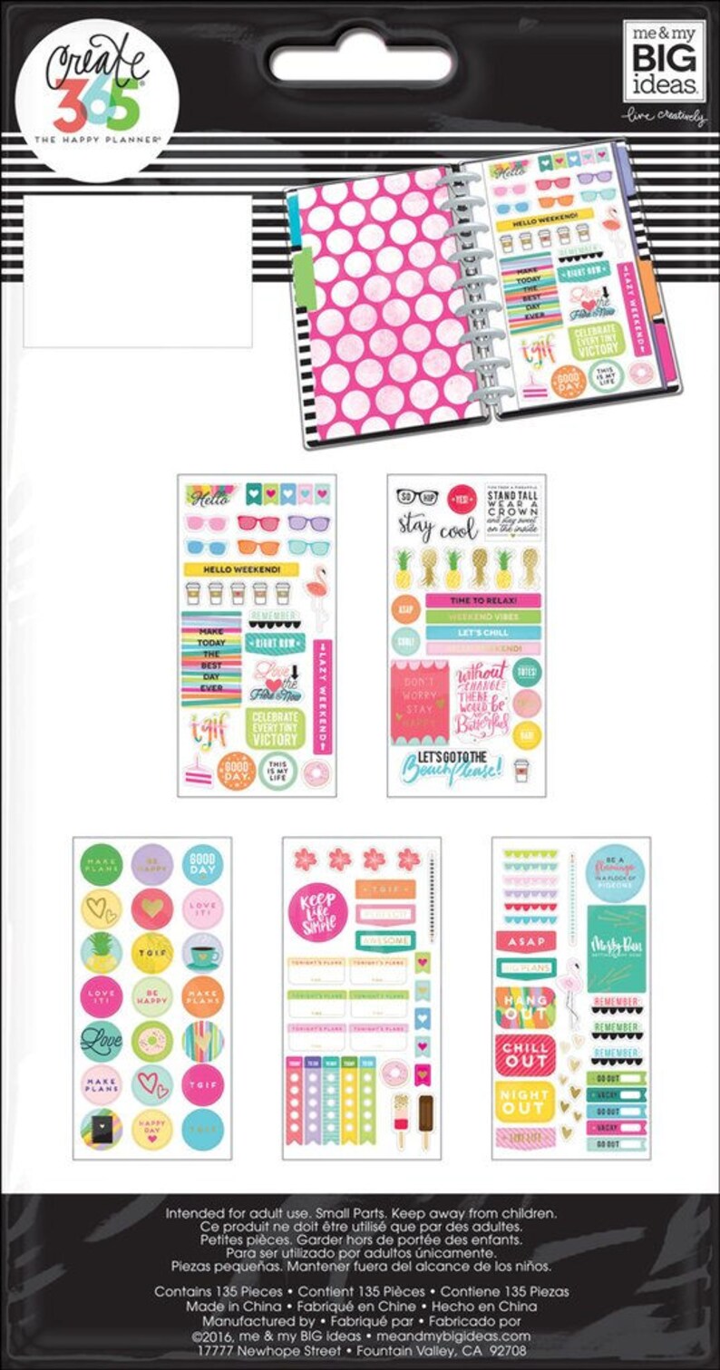The Happy Planner - Me and My Big Ideas - Planner Stickers - TGIF - Etsy
