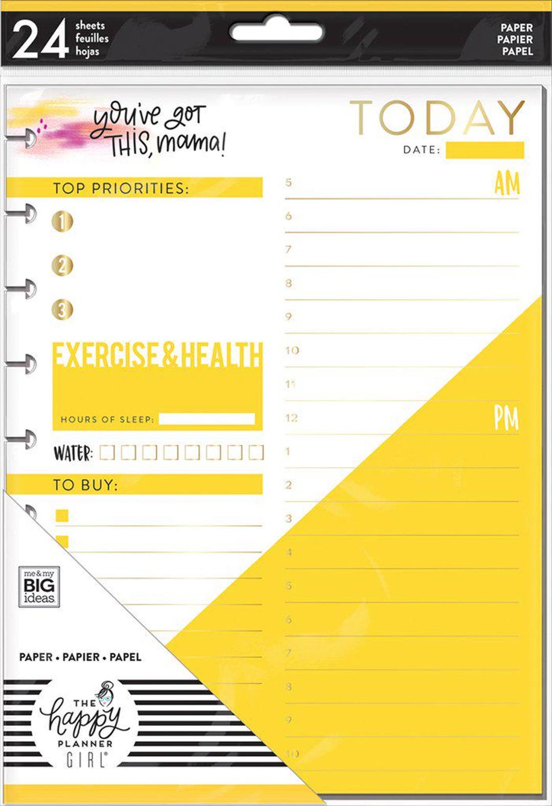 The Happy Planner - Me and My Big Ideas - Classic Refill Note Paper ...