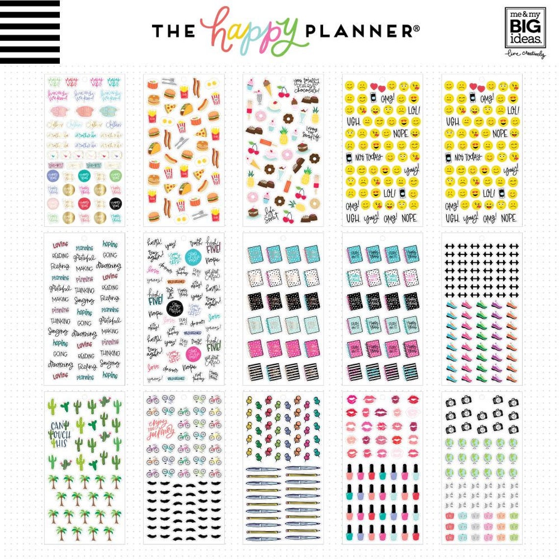 The Happy Planner - Me and My Big Ideas - Value Pack Stickers - Sticker ...