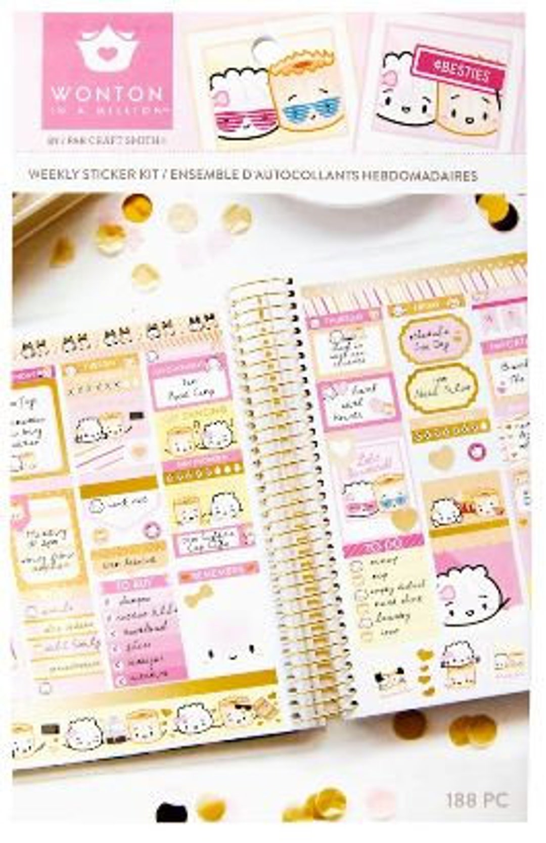 Craft Smith - Wonton in a Million - Sticker Book - Weekly Sticker Kit ...