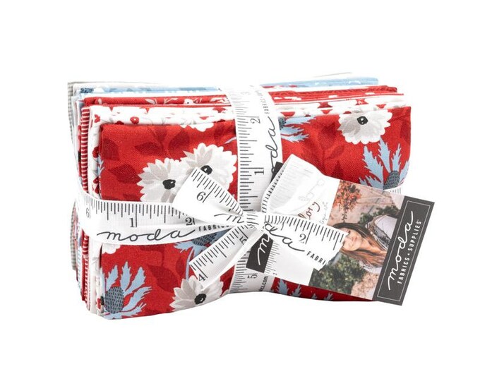 Moda Fabric Precuts - Old Glory by Lella Boutique - Fat Eighth Bundle ...
