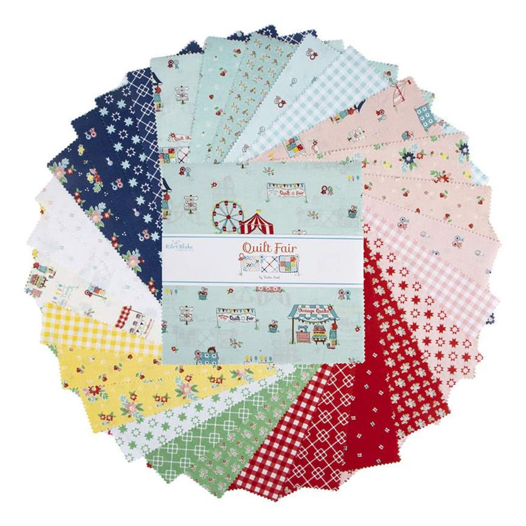 Riley Blake Fabrics Layer Cake Quilt Fair by Tasha Noel - Etsy