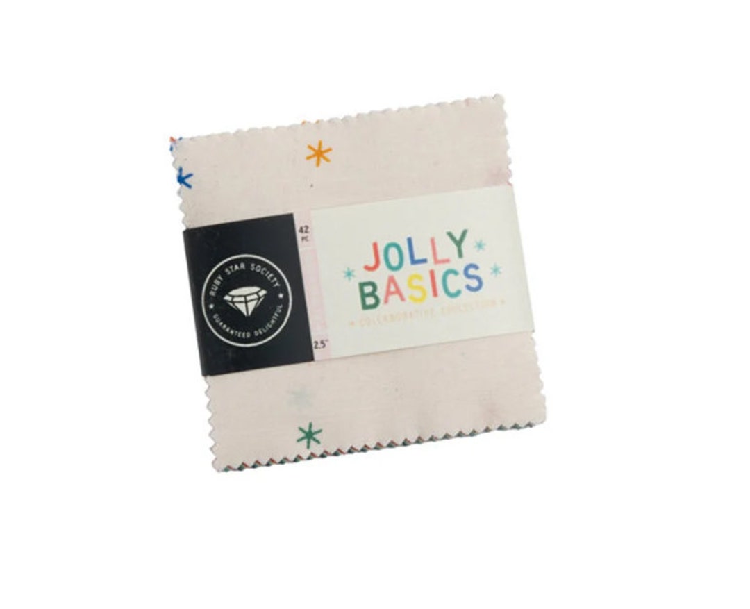 Ruby Star Society Precuts - Jolly Basics - Mini Charm Pack - Etsy