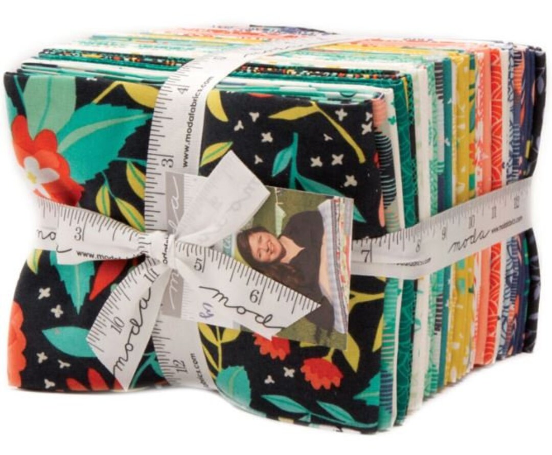 Moda Fabric Precuts Fat Quarter Bundle - Midnight Garden by One Canoe ...
