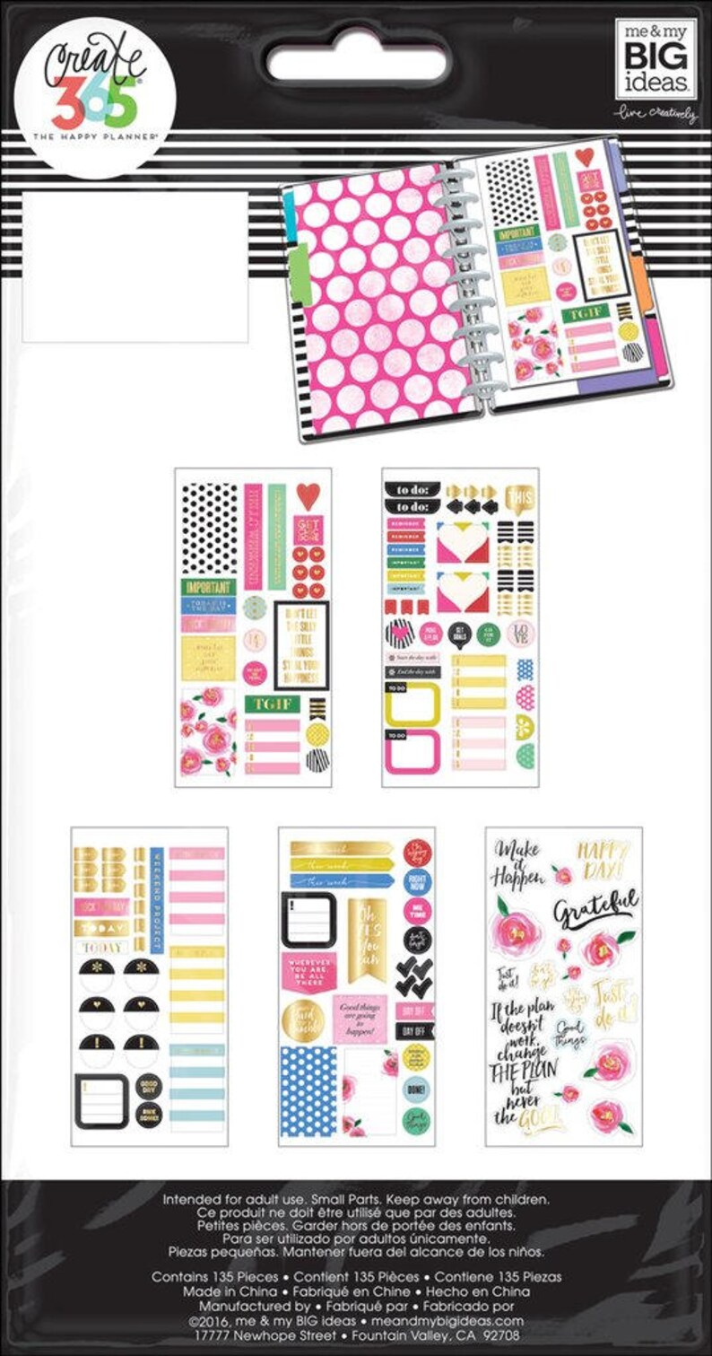 The Happy Planner Me and My Big Ideas Planner Stickers | Etsy