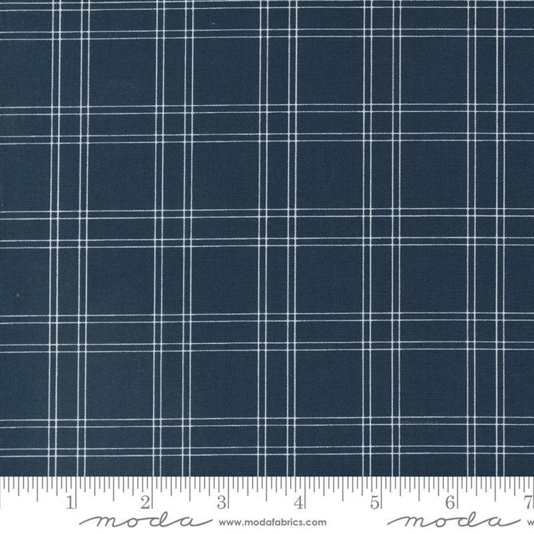 Moda Fabric - Shoreline - Camille Roskelley - Plaid Checks - Navy ...