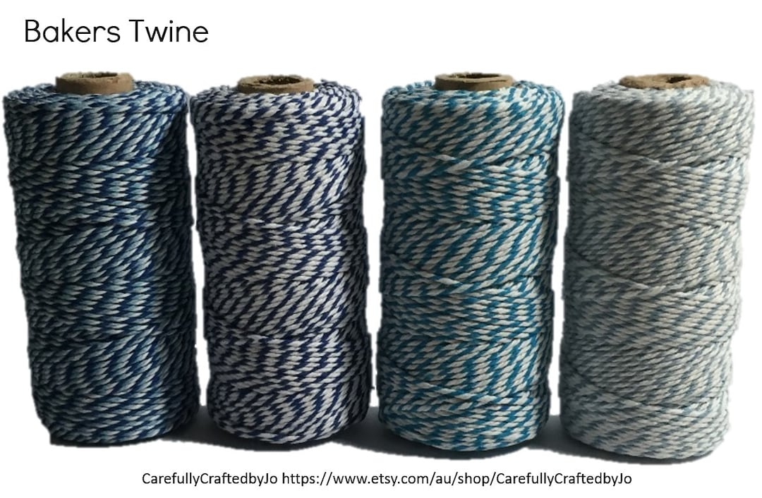 Baker's Twine 100 Metre Spool - Blue Twine - 12 Ply (1.5mm) Cotton ...
