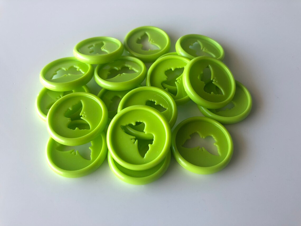 Plastic Planner Discs Small 26mm Lime Green Butterfly | Etsy