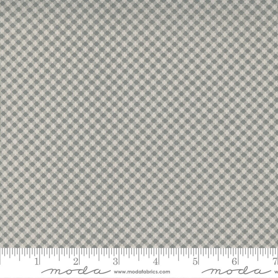 Moda Fabric - Beautiful Day - Corey Yoder - Gingham Check Slate #29138 ...