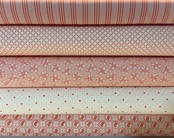 Moda Fabric Fat Quarter Bundle Lighthearted by Camille Roskelley Florals Set of 6 - Etsy