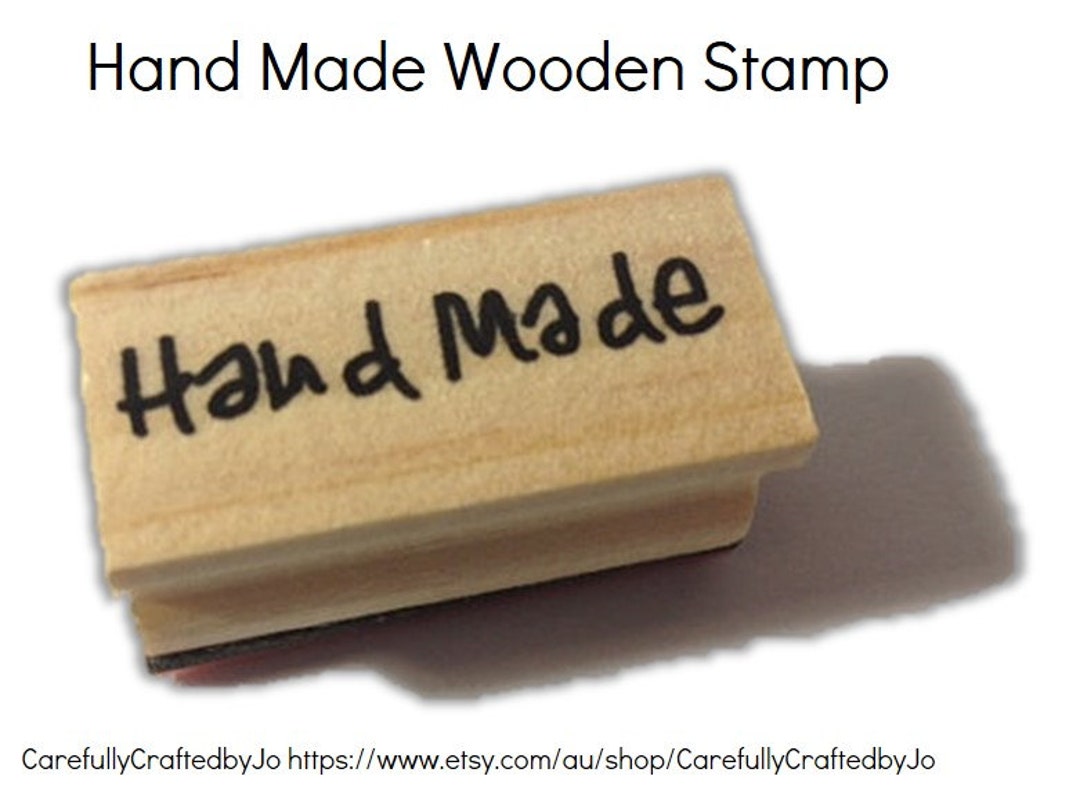 Hand Made Stamp - Wooden Rubber Hand Made Stamp - Etsy