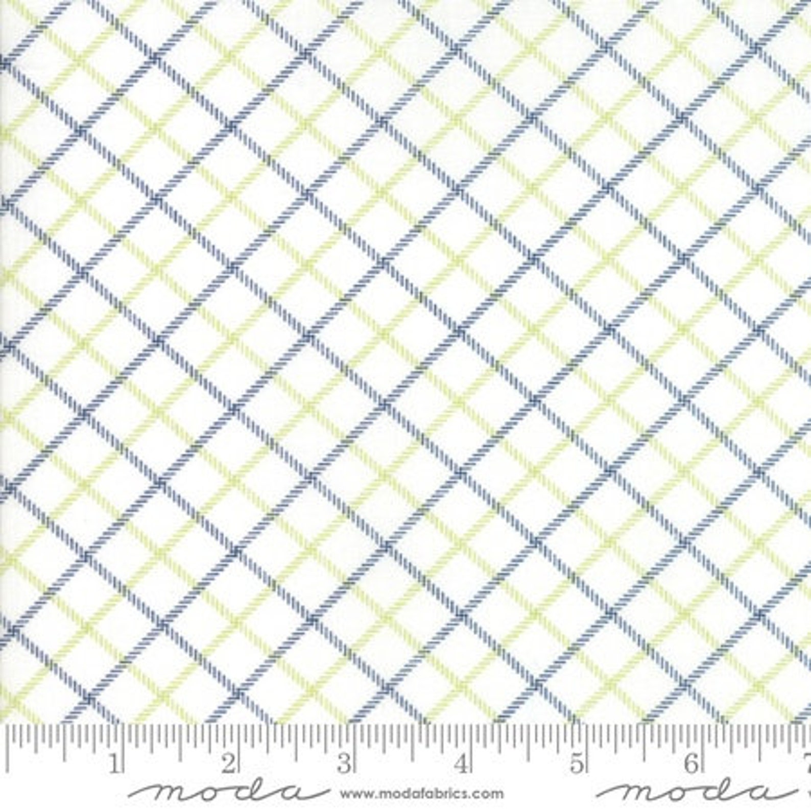 Moda Fabric Smitten Bonnie & Camille Bias Plaid Navy - Etsy