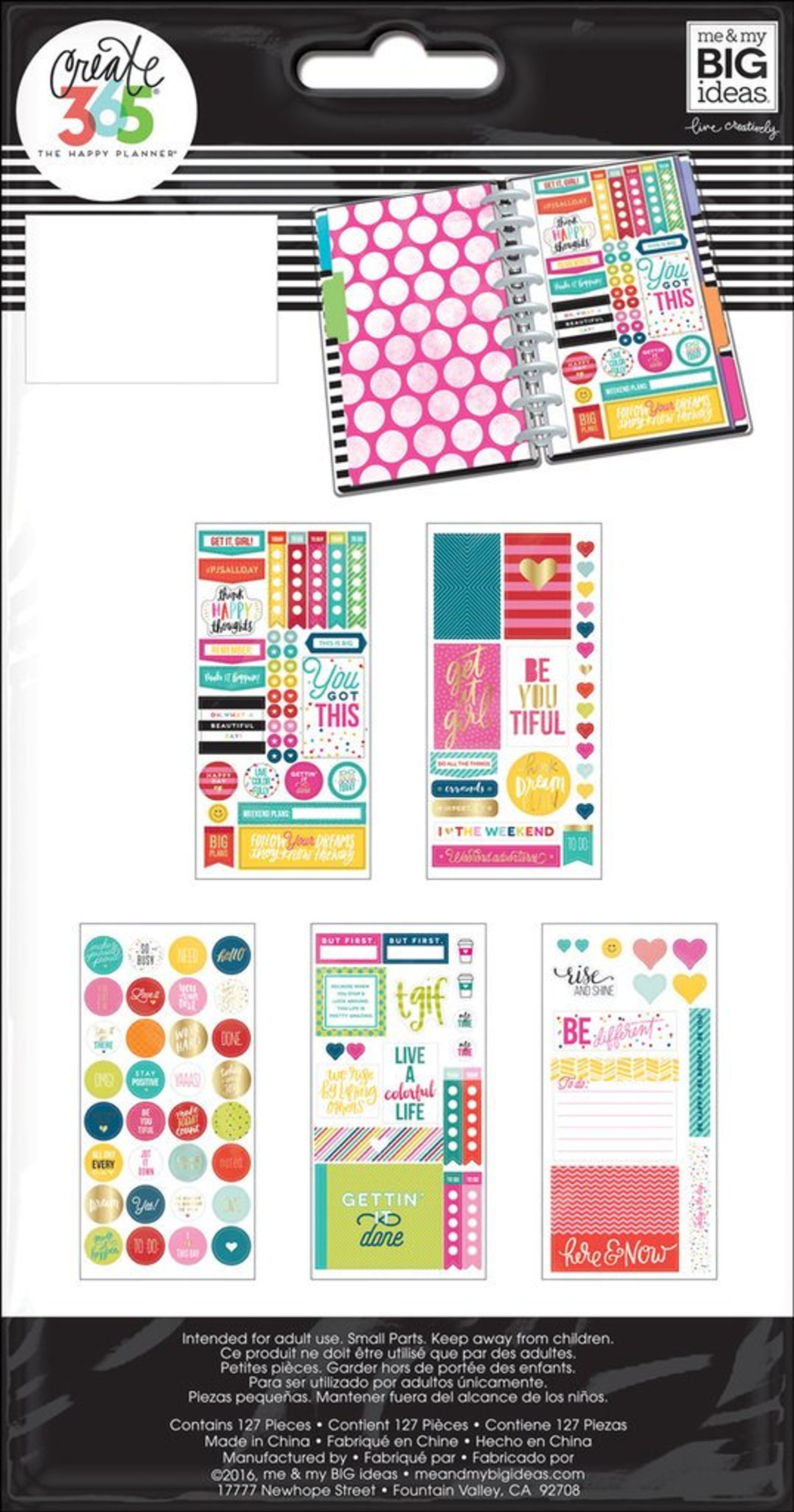 The Happy Planner - Me and My Big Ideas - Planner Stickers - Happy ...
