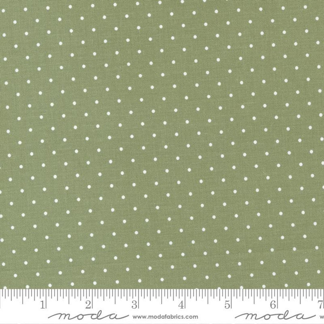 Moda Fabric - Lovestruck - Lella Boutique - Delicate Dot Dots - Fern ...