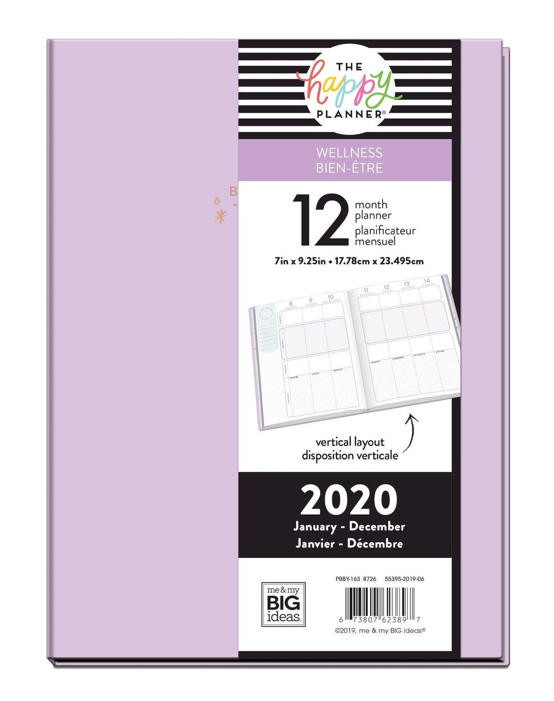 OUTDATED the Happy Planner - 2020 Classic Book Bound - Be Well - 12 ...