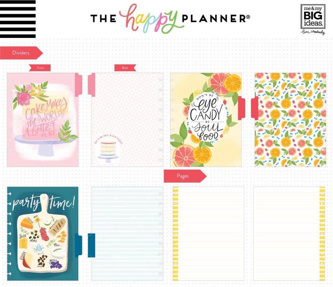 The Happy Planner Me and My Big Ideas Happy Notes Foodie - Etsy