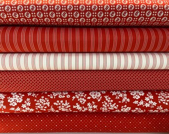 Moda Fabric - Fat Quarter Bundle - Lighthearted by Camille Roskelley - Florals - Set of 6 - Etsy