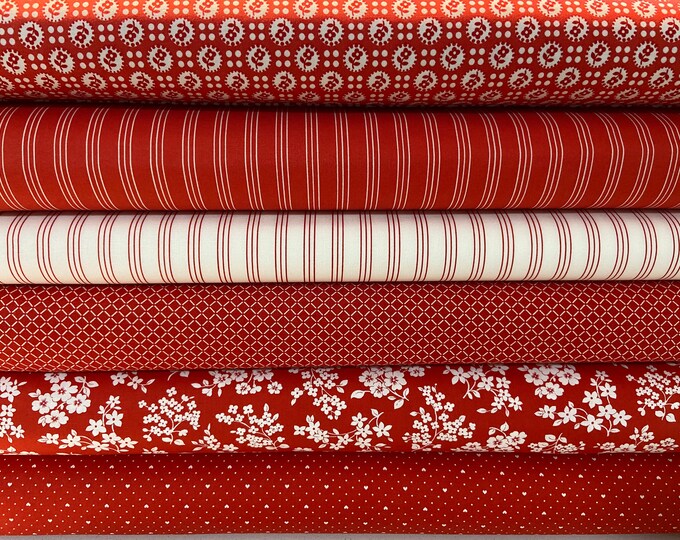 Moda Fabric - Fat Quarter Bundle - Lighthearted by Camille Roskelley - Greens - Set of 6 - Etsy