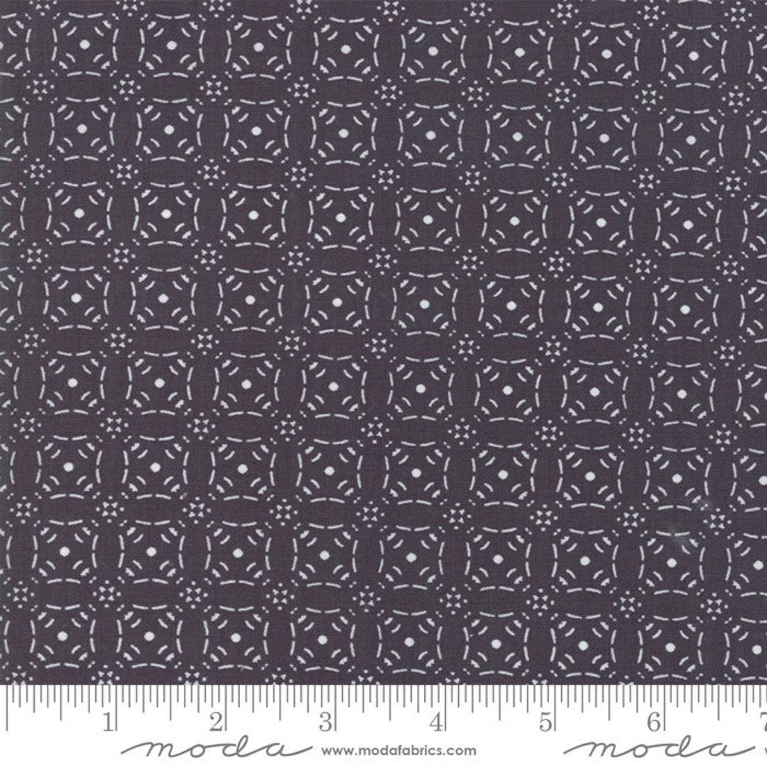 Moda Fabric Little Tree Lella Boutique Embossed Black 5095 14 50cm ...