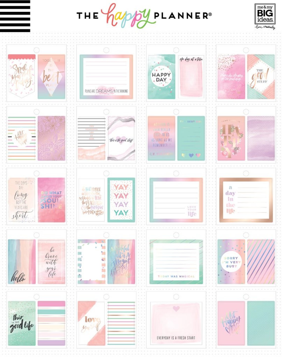 The Happy Planner - Me and My Big Ideas - Planner Stickers - Tiny ...