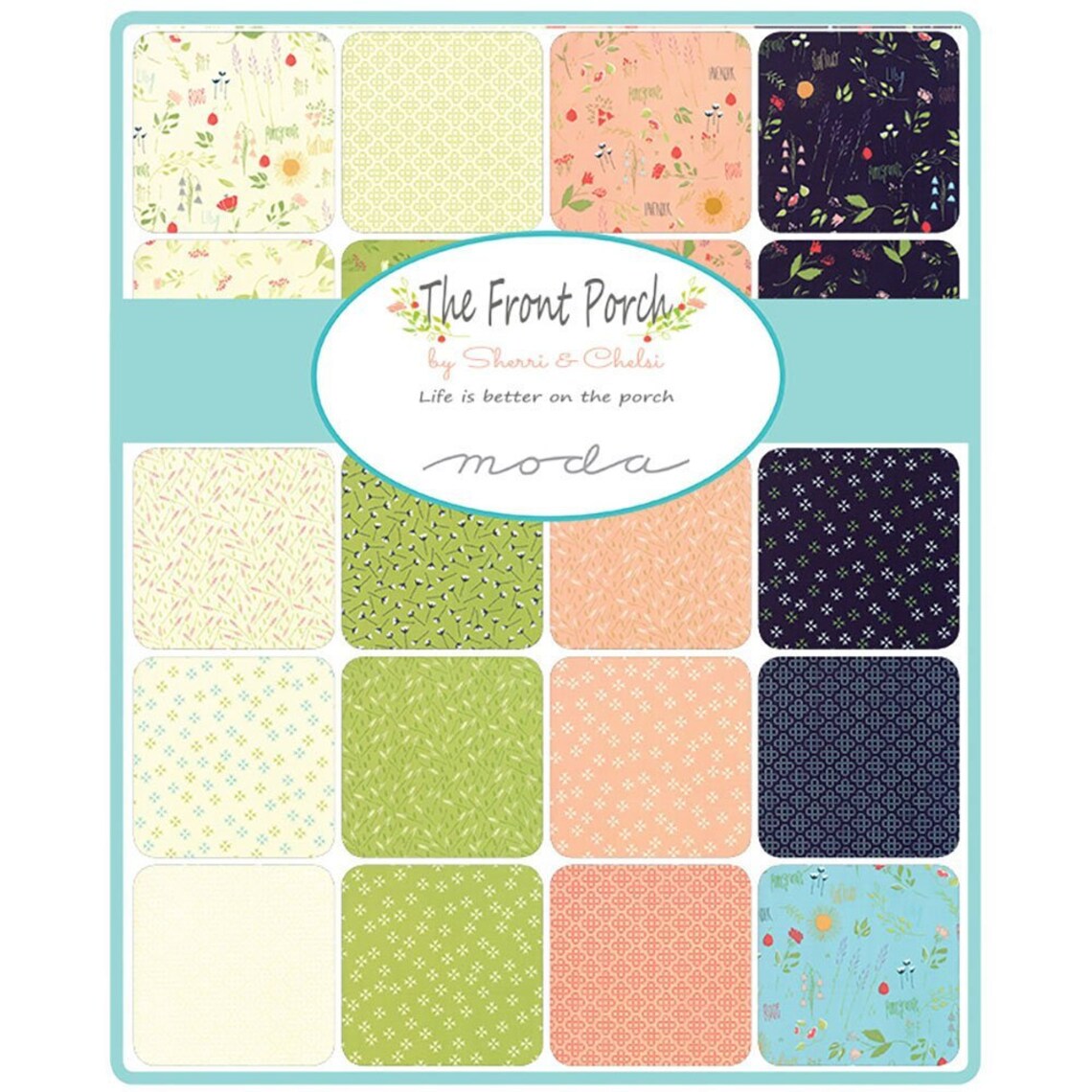 Moda Fabric Precuts Layer Cake The Front Porch by Sherri & | Etsy