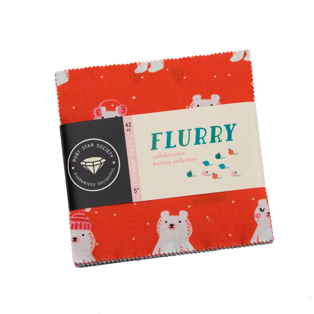 Moda Fabric Precuts Charm Pack Flurry by Ruby Star Society - Etsy