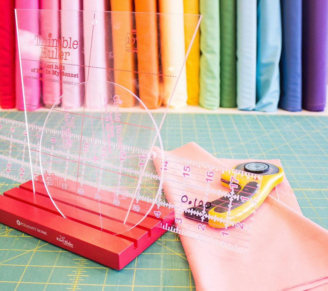 Pleasant Home Ruler Pal Mini Aqua Red Coral Green Mint - Etsy