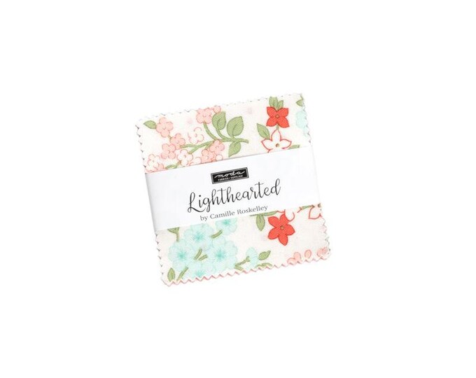 Moda Fabric - Fat Quarter Bundle - Lighthearted by Camille Roskelley - Florals - Set of 6 - Etsy